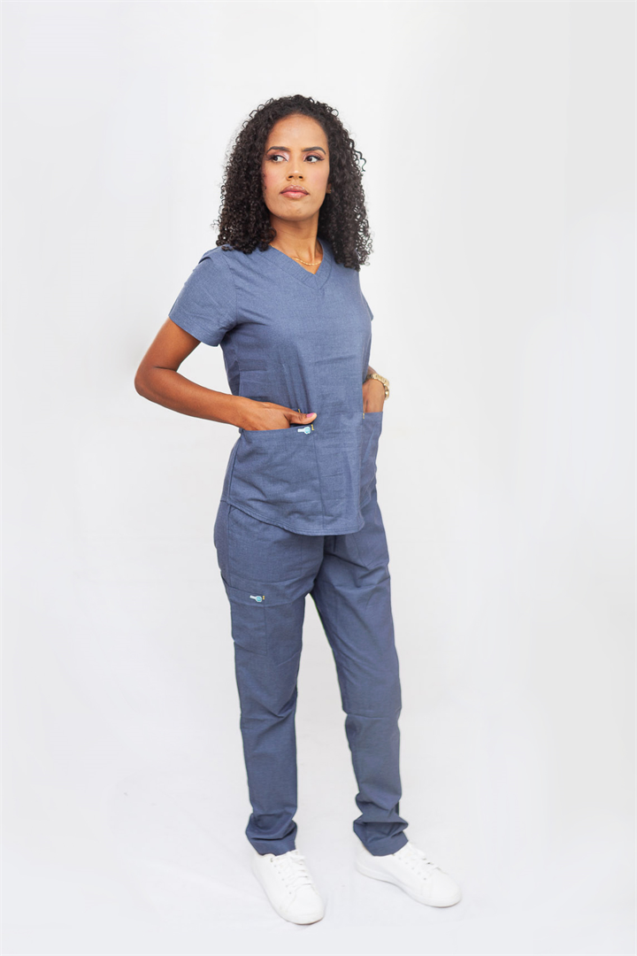 Scrub Comfort Skin Feminino Azul Carbono - ScrubUp