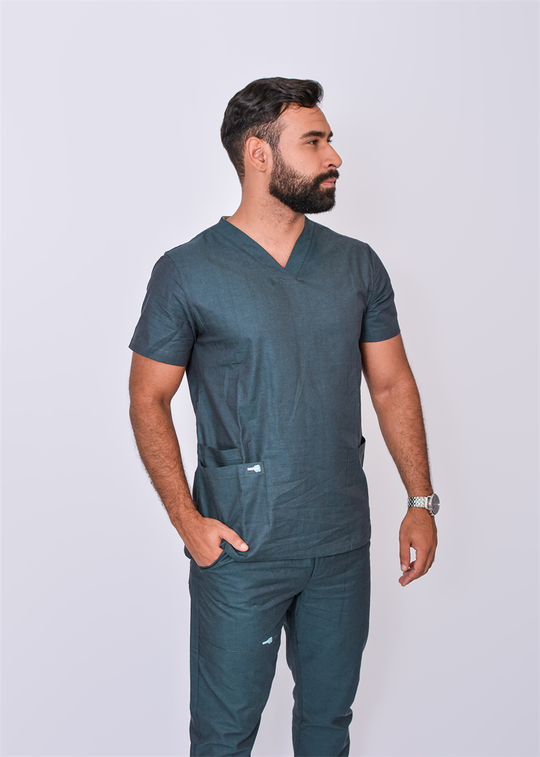 Scrub Comfort skin masculino verde musgo - ScrubUp