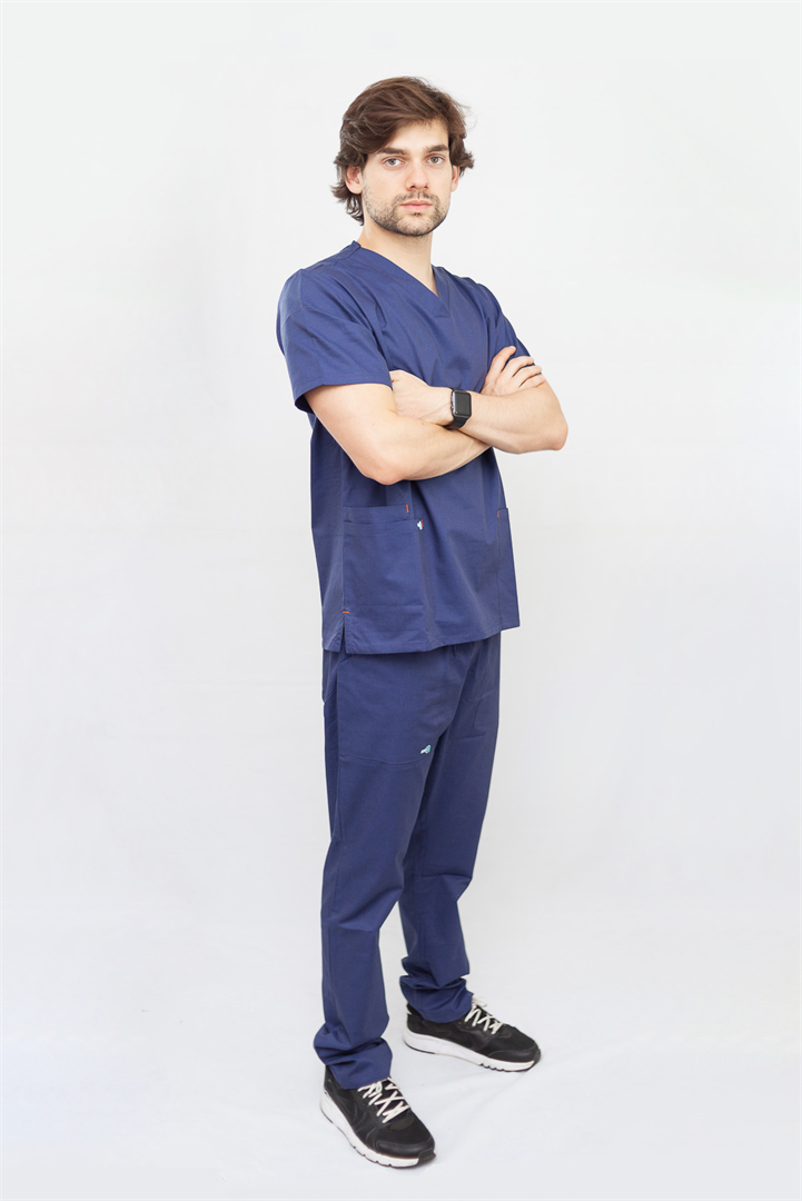 Scrub Comfort Skin Masculino Azul Bic - ScrubUp